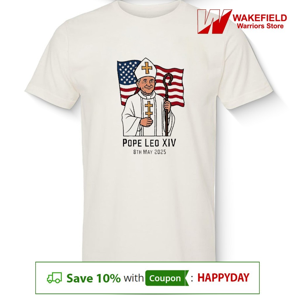 Pope Leo XIV 8th May 2025 American flag shirt, hoodie and sweatshirt